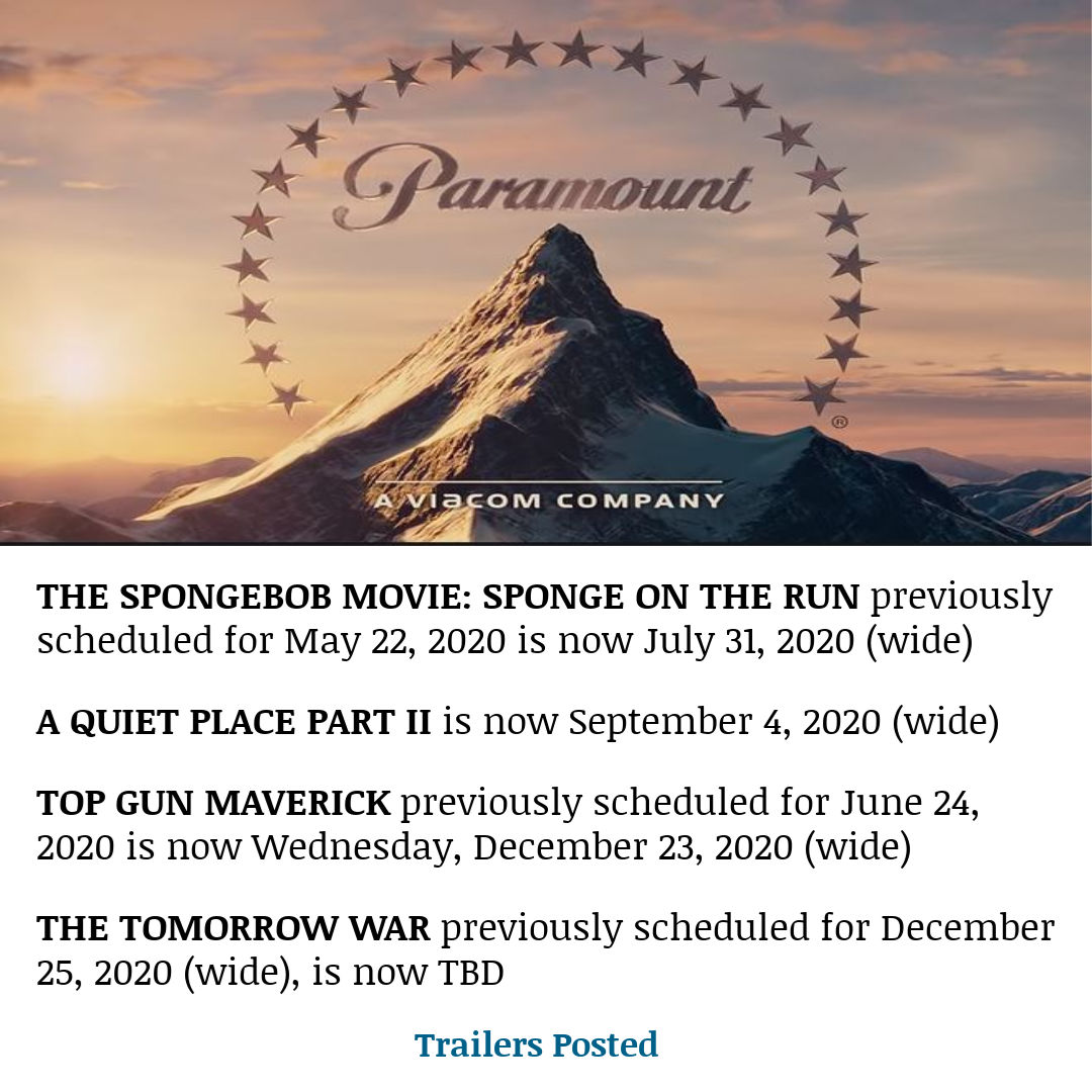 Paramount Pictures Update Release Dates – Tinsel & Tine